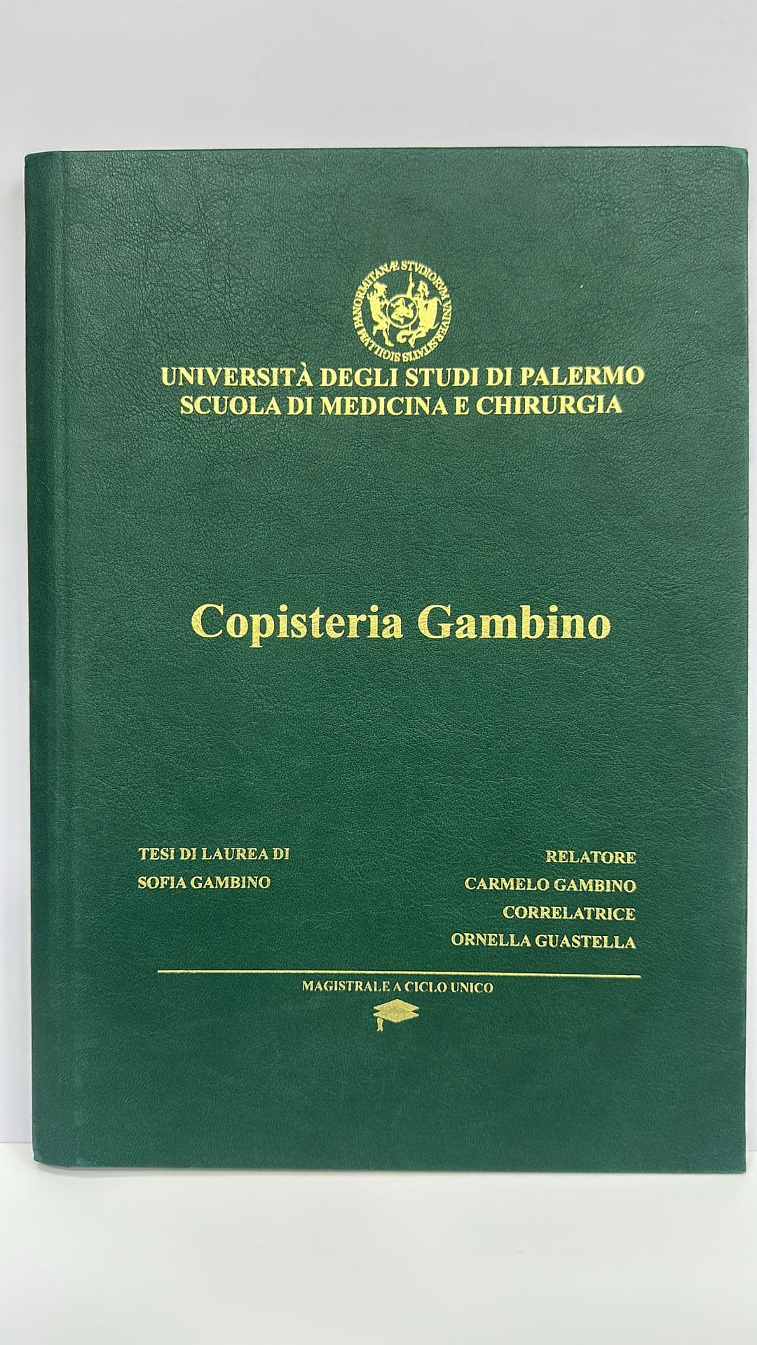 Copertine Tesi di Laurea – Copisteria Gambino Palermo